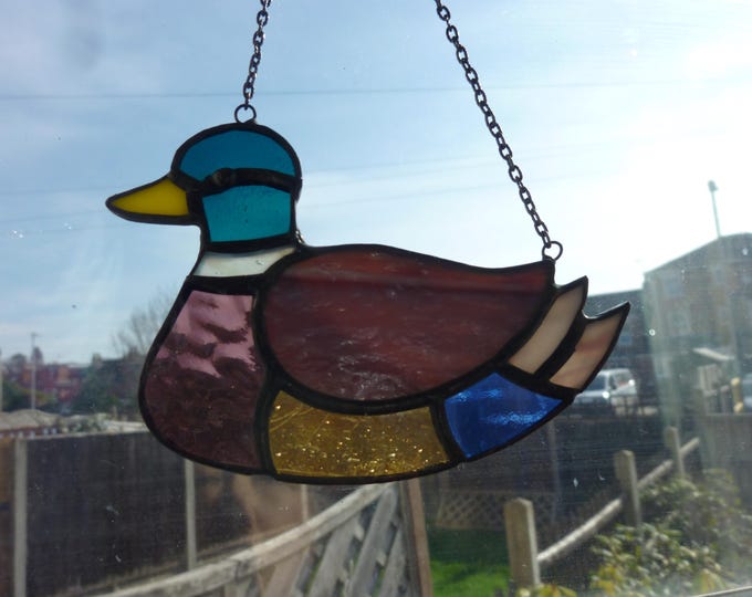 Stained Glass Duck. Mallard. Duck. - Etsy