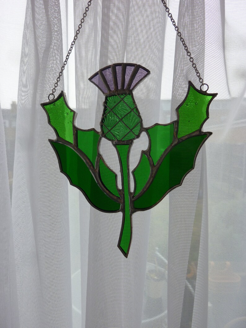 Scottish Thistle Ornament.thistle Suncatcher. - Etsy