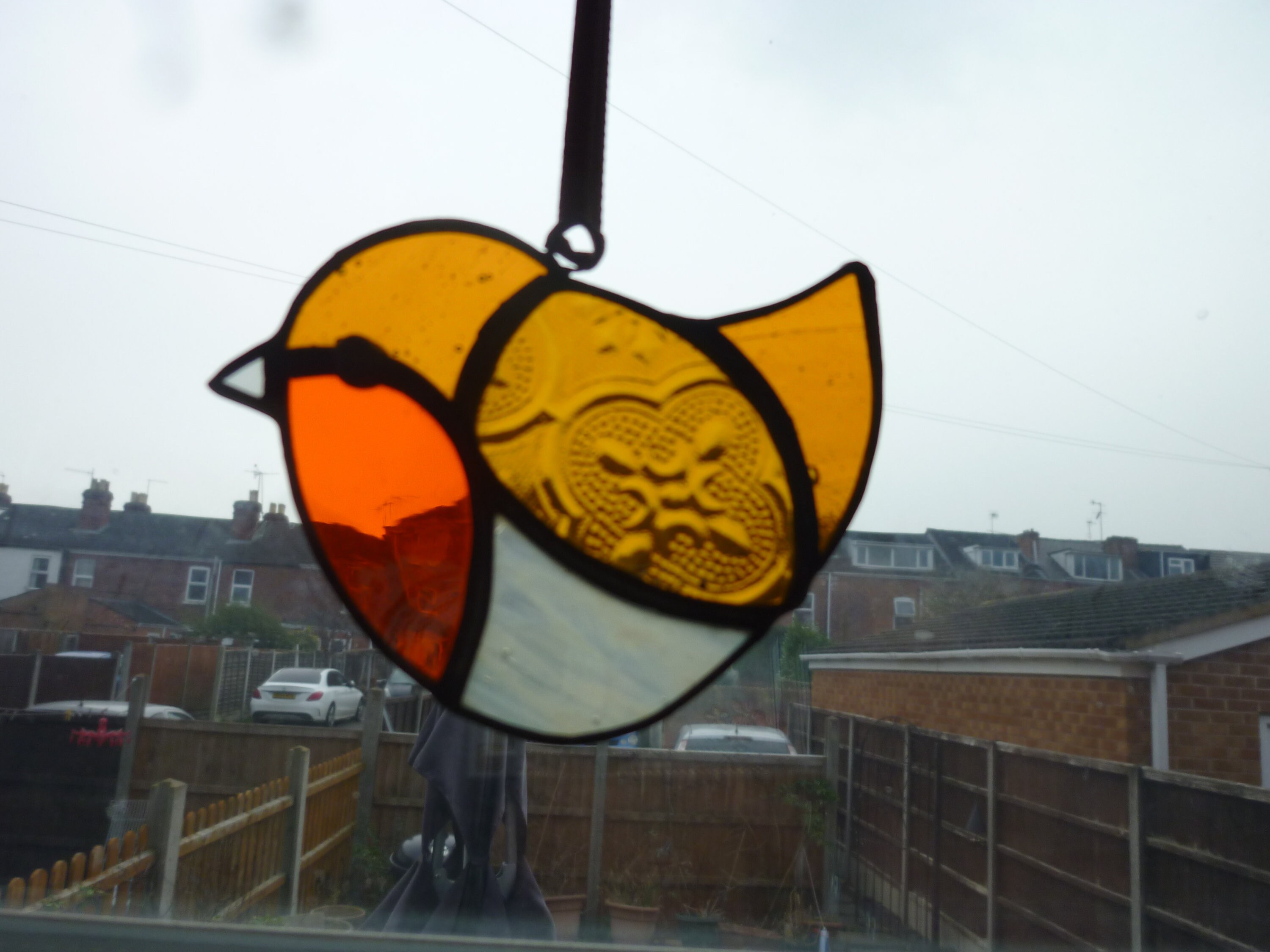 Stained Glass Robin Suncatcher c.bird Suncatcher.robin. - Etsy