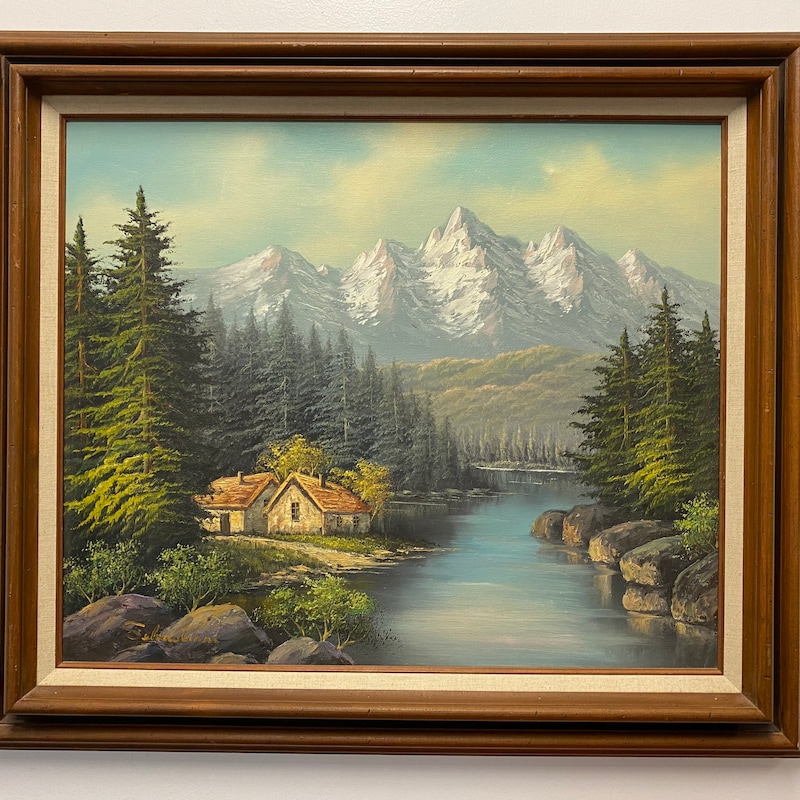 Framed Landscape Painting - Etsy