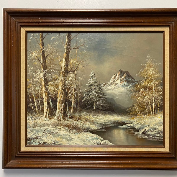 Winter Original Oil Painting - Etsy