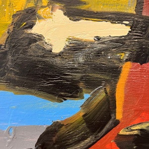 Original Abstract Expressionist Mixed Media Painting Signed by Artist ...