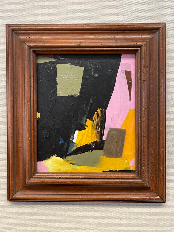 Art & Collectibles Original Abstract Expressionist Mixed Media Painting ...