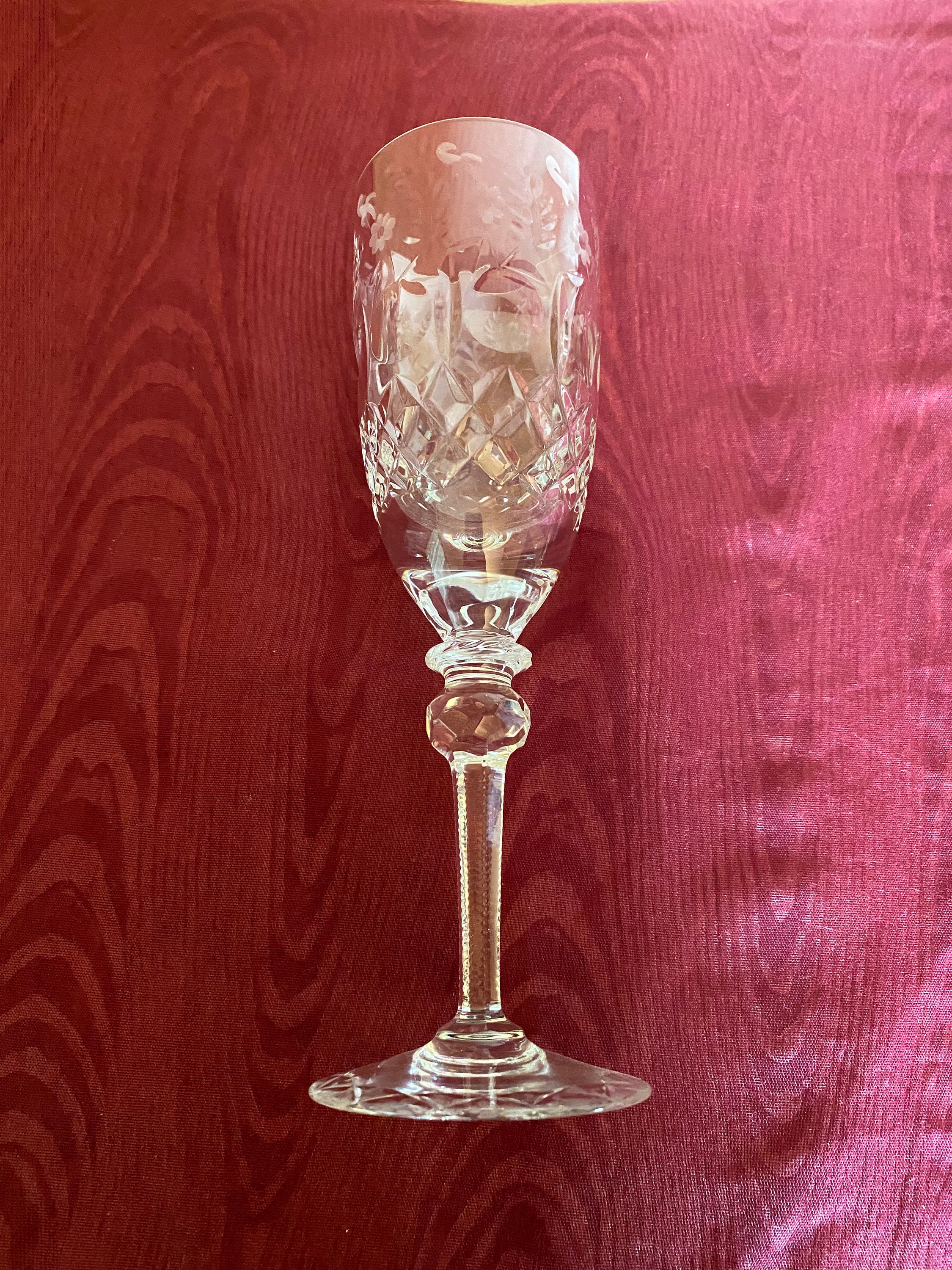 Vintage Rogaska Crystal Champagne Glasses 6 Oz Stemware Vintage 1980s ...