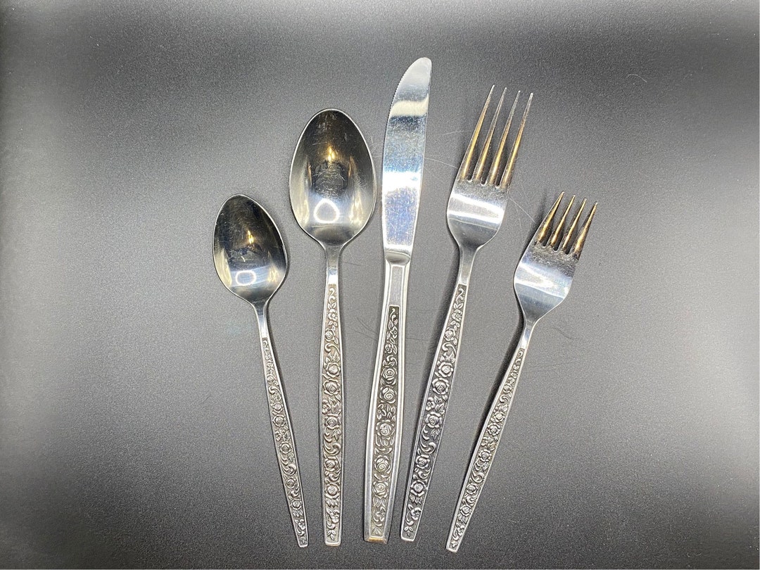 GRANADA ROSE Vintage Flatware | Japan | Vintage | Stainless Steel ...