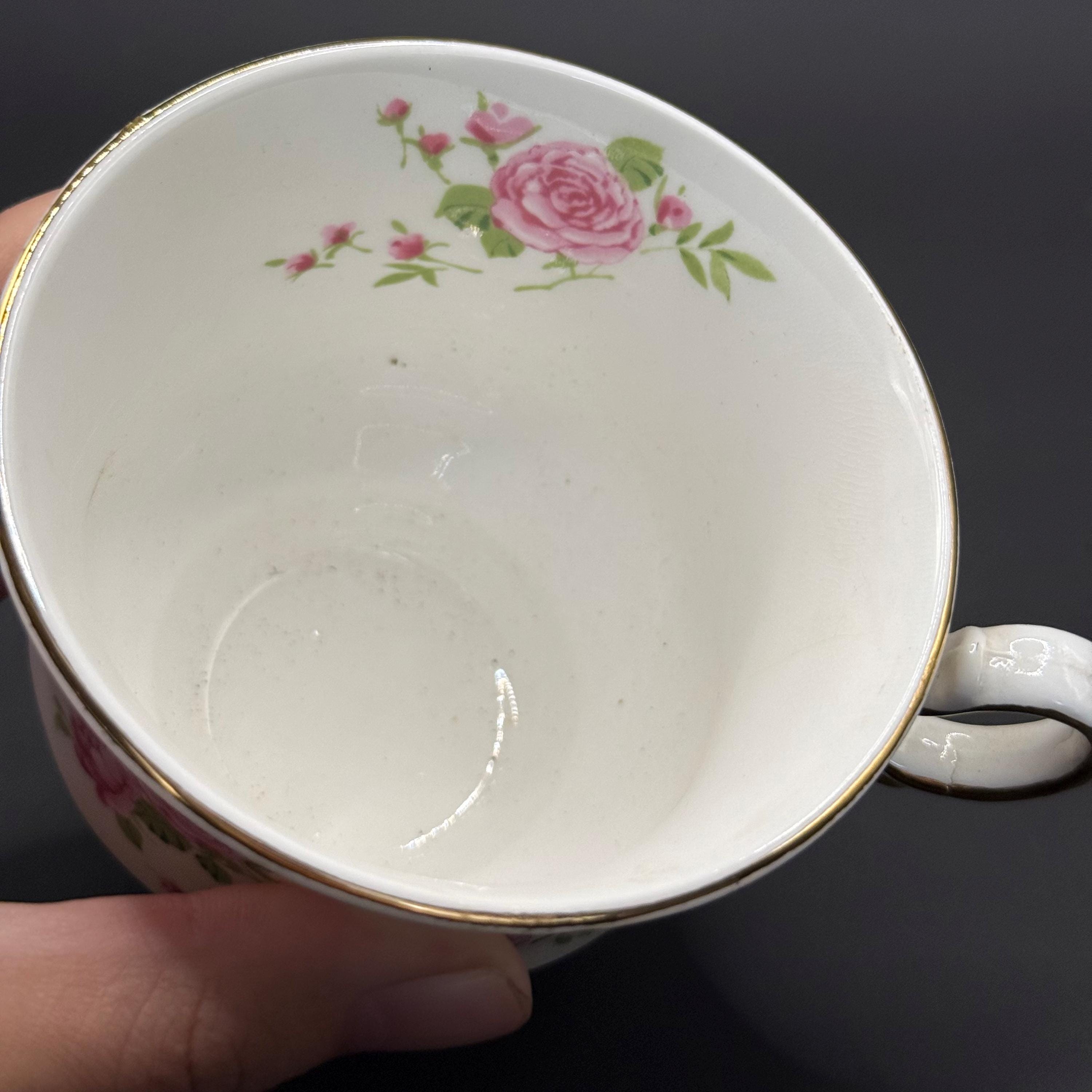 Avon 1974 Pink Roses Teacup 1974 Avon English Fine China Fine China ...