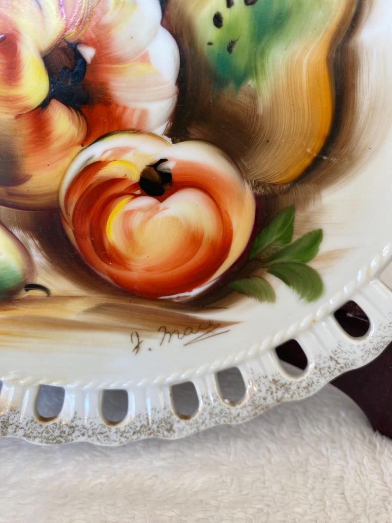 Vintage Ucagco Japan Hand Painted Porcelain Plate Signed by J. Muce ...