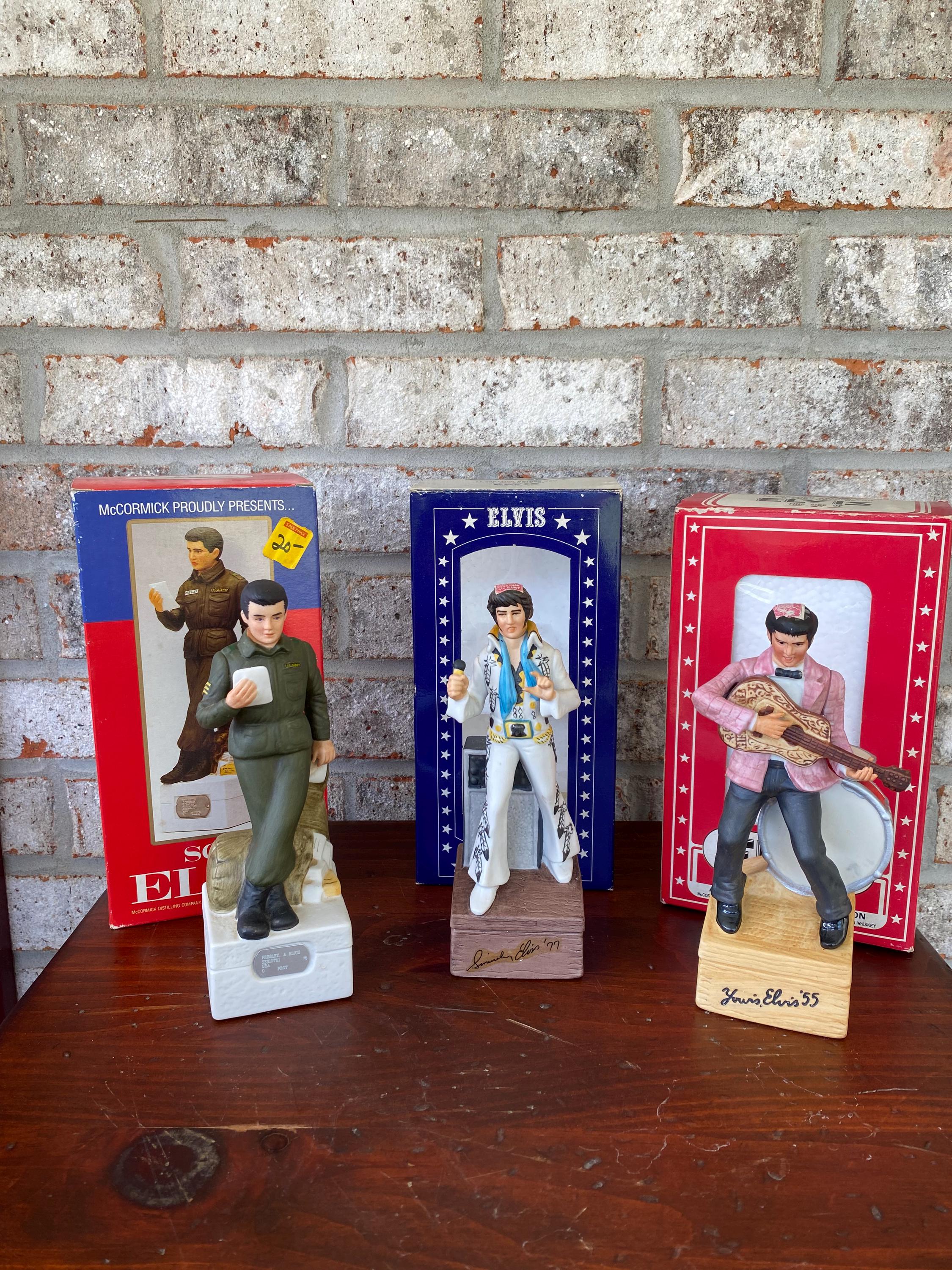 Elvis Presley Porcelain Mccormick Whiskey Decanter Music Box | Vintage ...