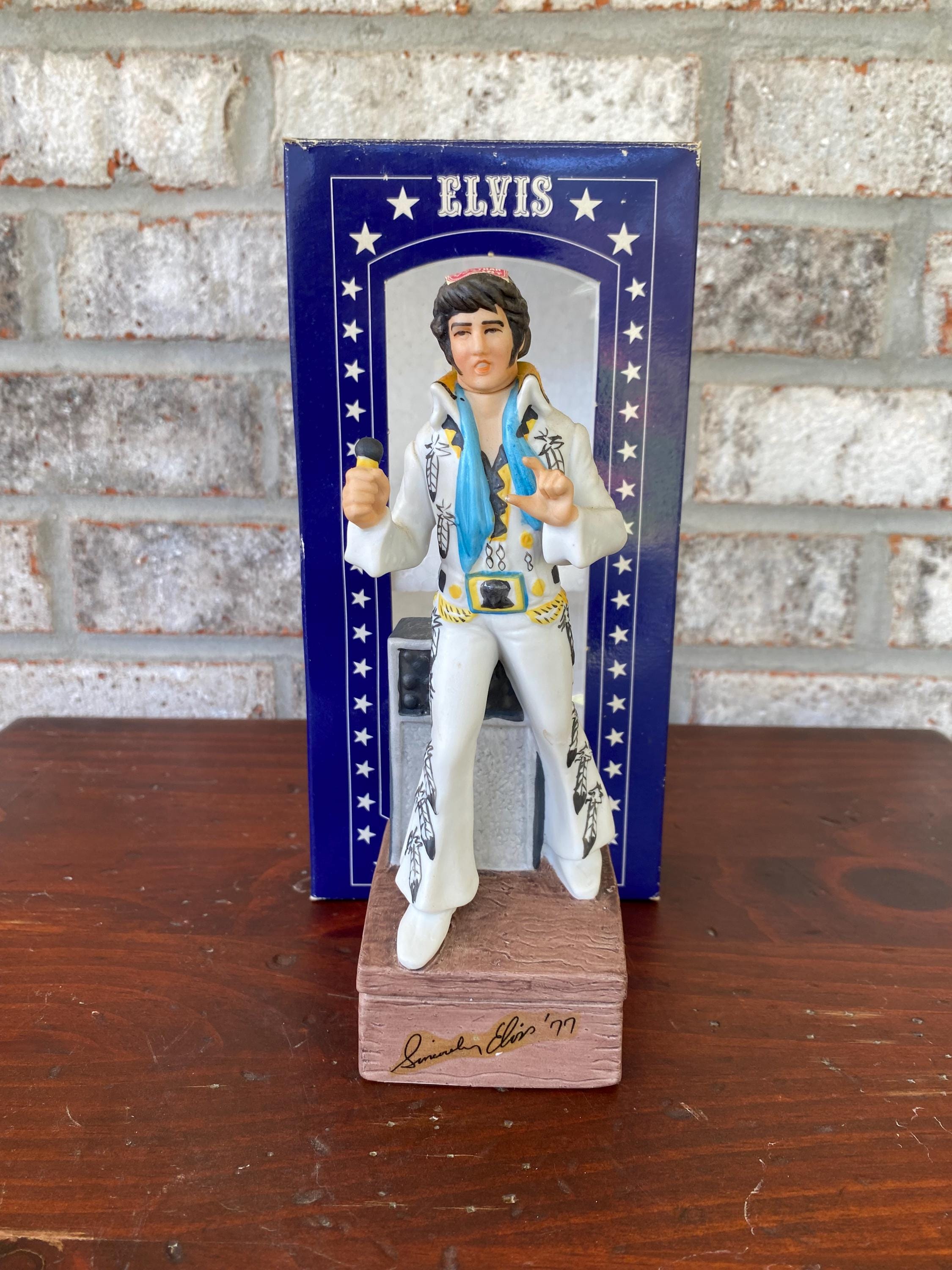 Elvis Presley Porcelain Mccormick Whiskey Decanter Music Box | Vintage ...
