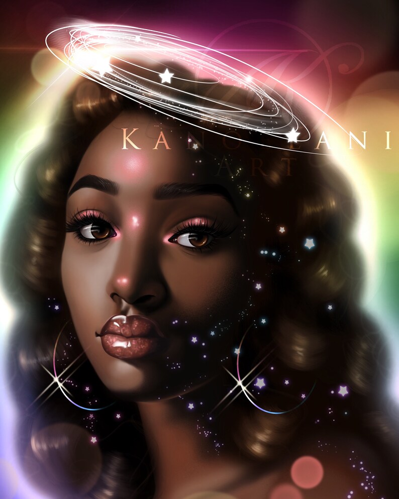 Pride Month Rainbow Portrait Lgbtq Art Wall Art Etsy