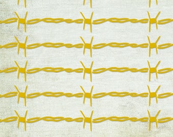 Barbed wire decal | Etsy