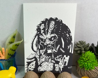 Predator Birthday Card - Etsy UK