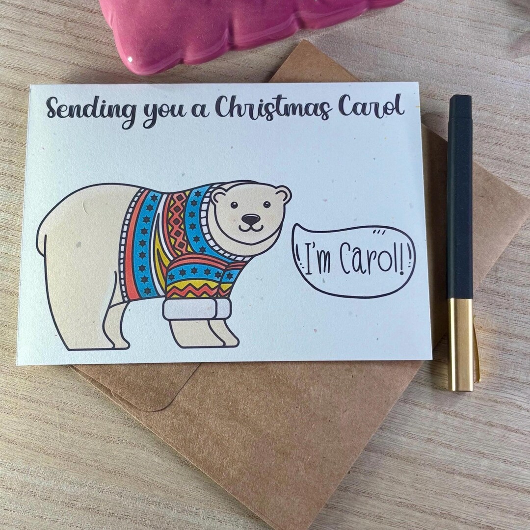 Carol Polar Bear - Sending You A Christmas Carol: Handmade Christmas ...