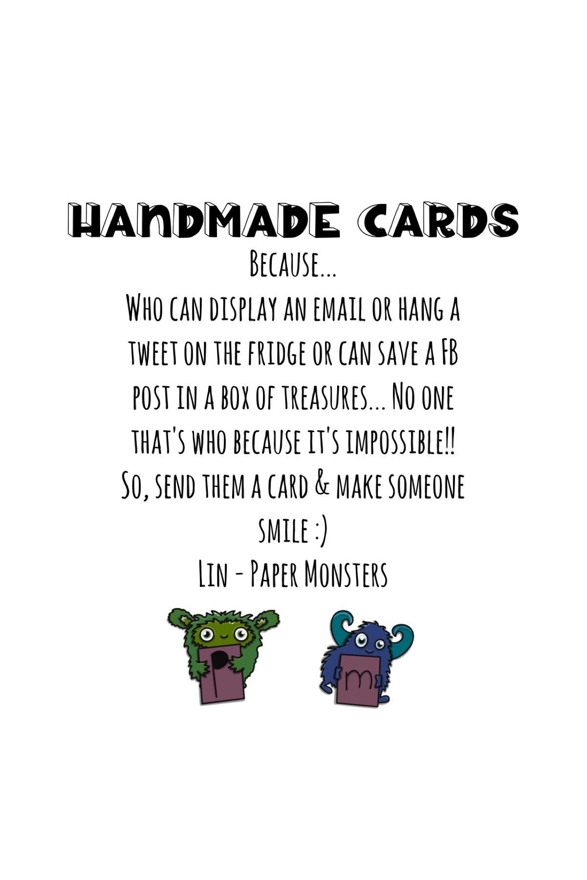 LOVE YOU MONSTERS / Handmade Greeting Card / Anniversary Gift - Etsy