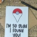 Gotcha / Handmade Greeting Card / Anniversary Gift / Pokemon Inspired ...