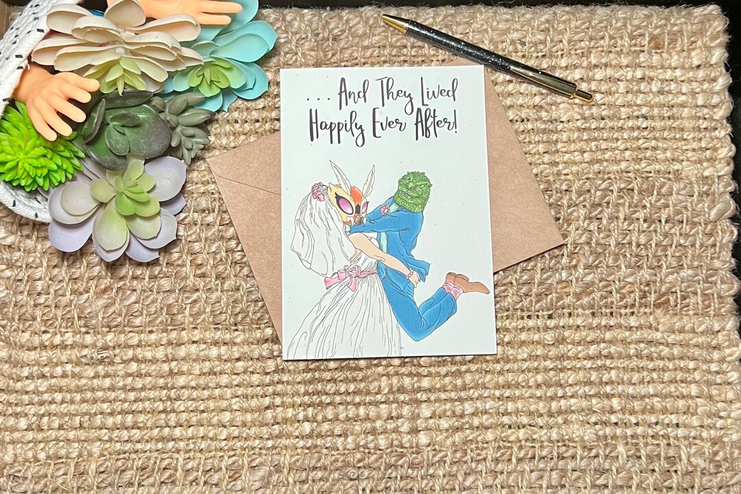 Monsters Lived Happily Ever After/ Handmade Greeting Card/ Funny ...