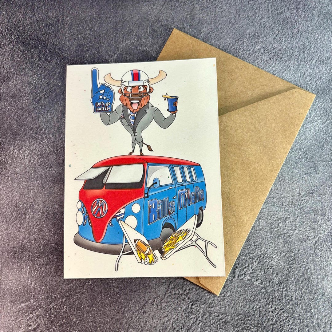 Mafia Tailgate Buffalo / Handmade Greeting Card/ Buffalo Ny/ Buffalo ...