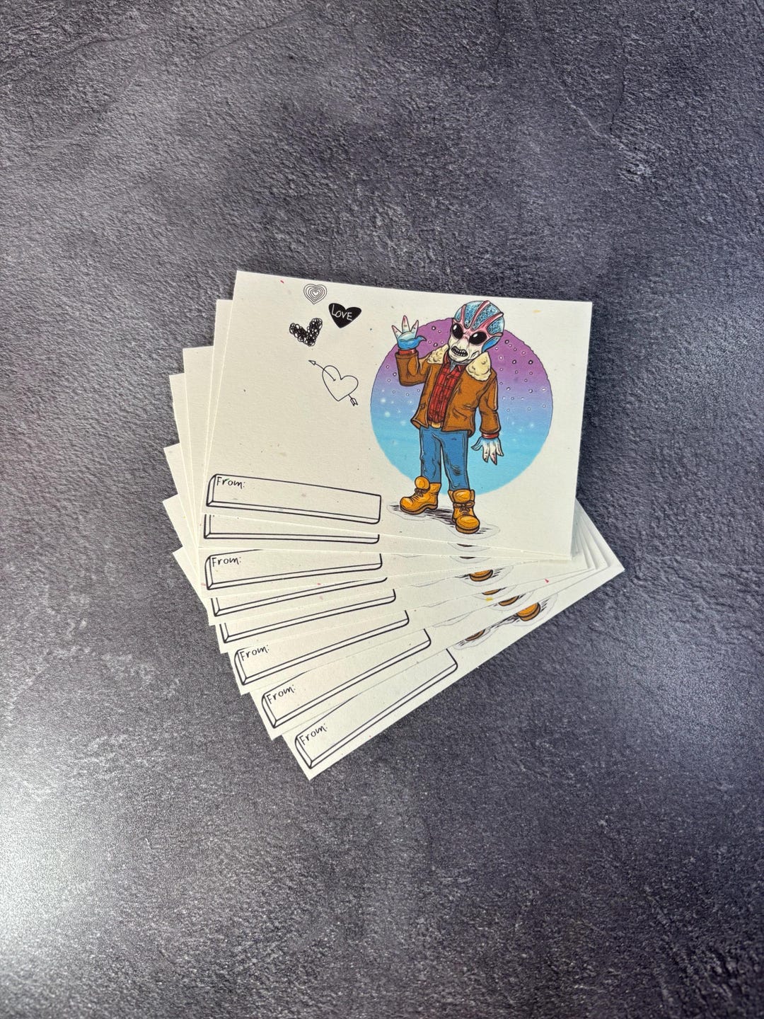 Harry Alien Kids Valentines School Exchange Cards / Teenager Valentine ...