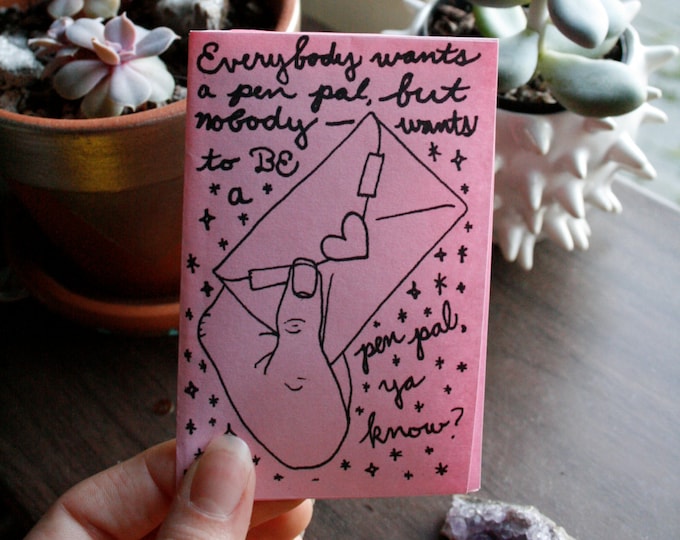 Pen Pal Illustrated Mini Zine / Snail Mail / Pen Pals - Etsy