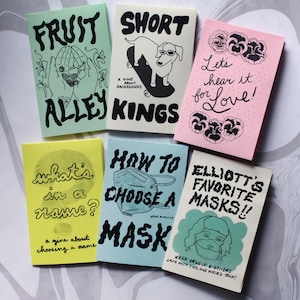 Choose 4 Zines! | Illustrated Mini Zine Bundle - Etsy