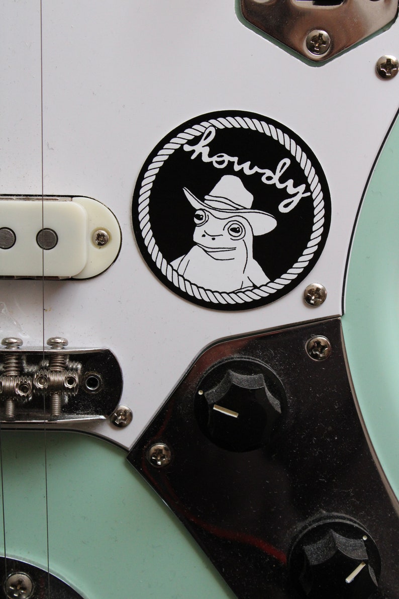 Howdy Frog Cowboy 2 Vinyl Sticker | Etsy