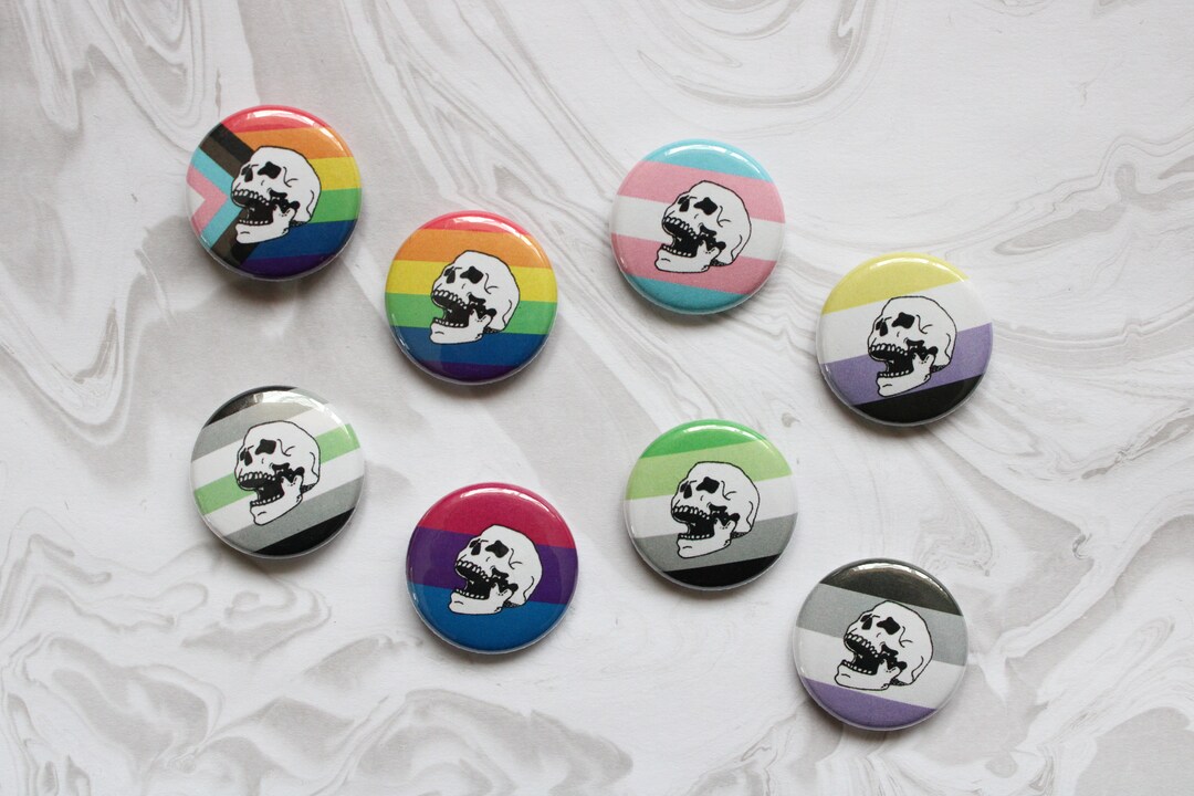 SMALL Custom Pride Flag 1" Inch Pin-back Buttons | Queer, Lgbtqia+ ...