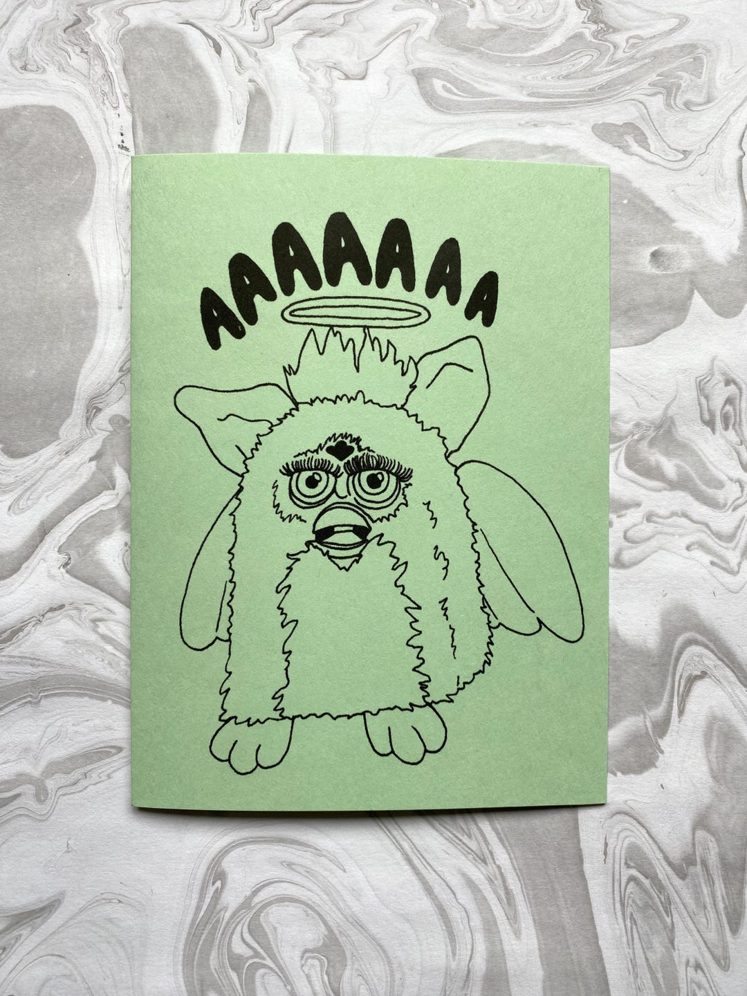 Furby Screaming Greeting Card - Etsy