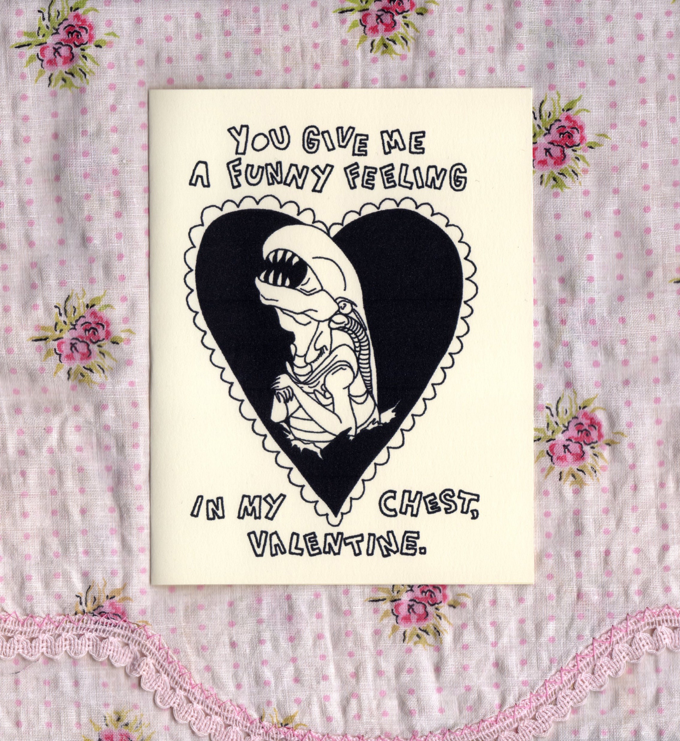 chestburster xenomorph valentine card | alien — Craft or DIY