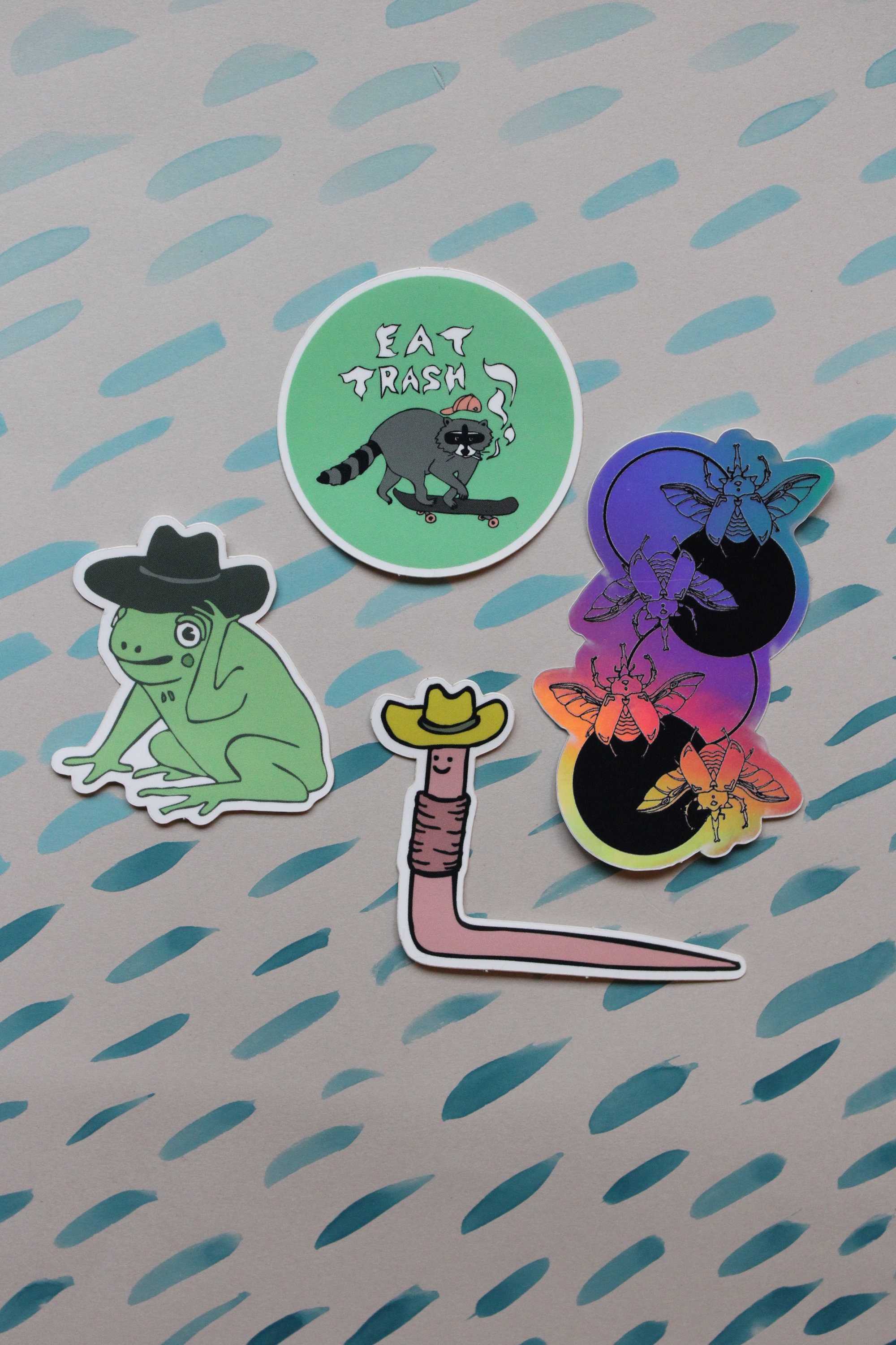 Bumper Stickers Paper & Party Supplies smiley cowboy frog sticker 1.9 x ...