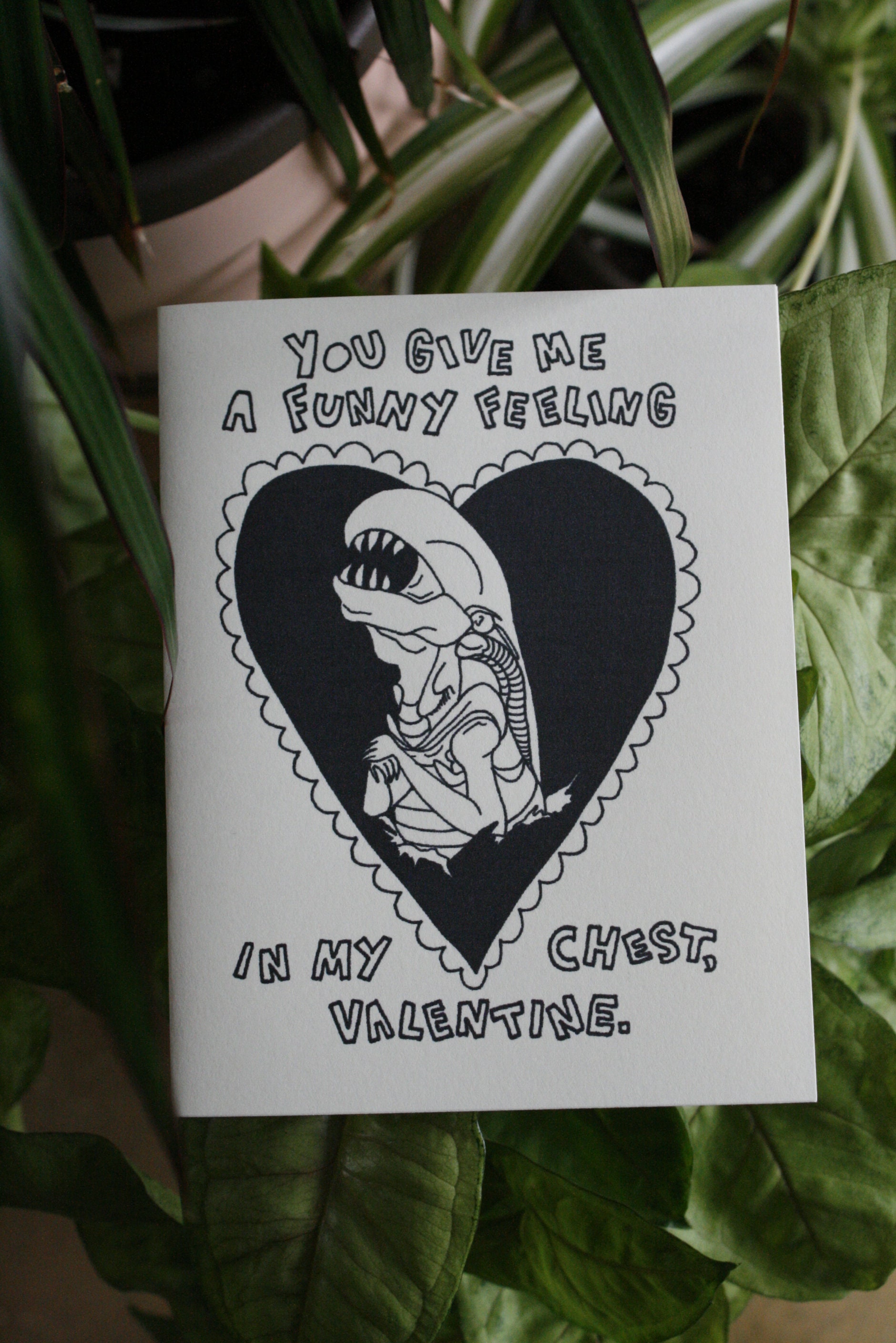chestburster xenomorph valentine card | alien — Craft or DIY
