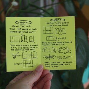 How to Make a Mini Zine | Illustrated Mini Zine - Etsy
