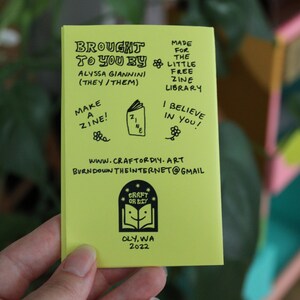 How to Make a Mini Zine | Illustrated Mini Zine - Etsy