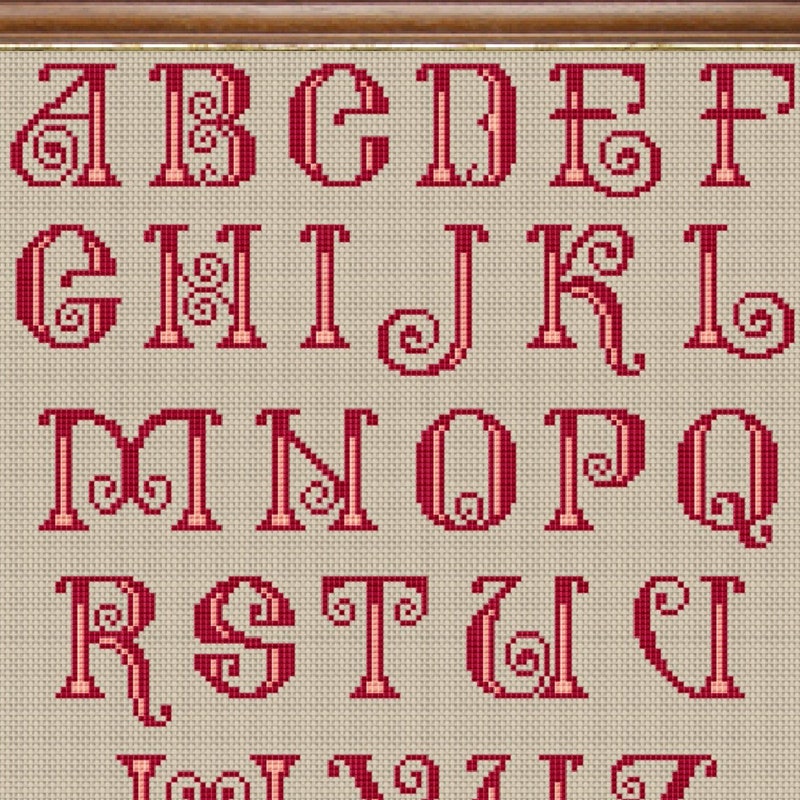 Cross Stitch Letters - Etsy