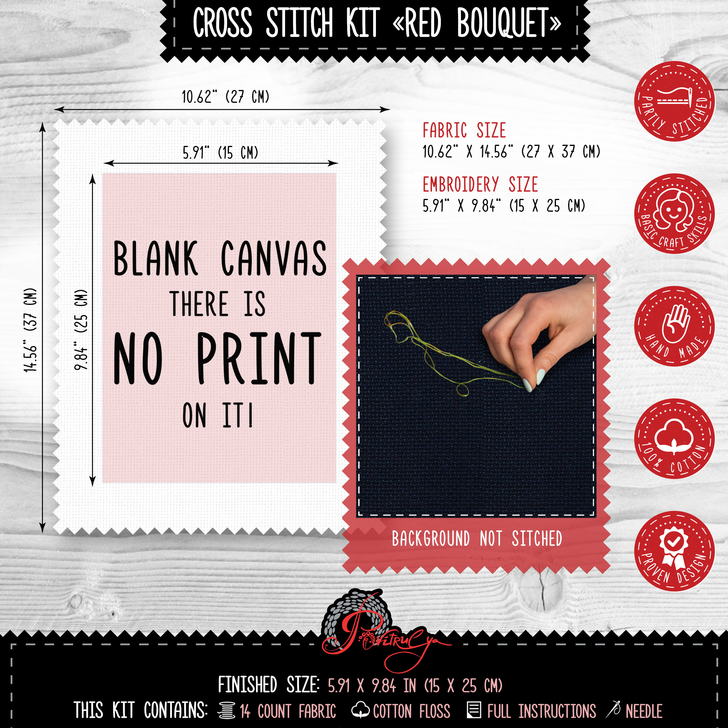 Red Poppies Bouquet Cross Stitch Kit Poppy Embroidery Kit for - Etsy