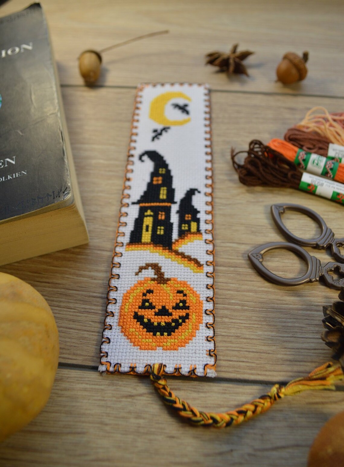 Halloween Pumpkin Cross Stitch PDF Pattern | Etsy