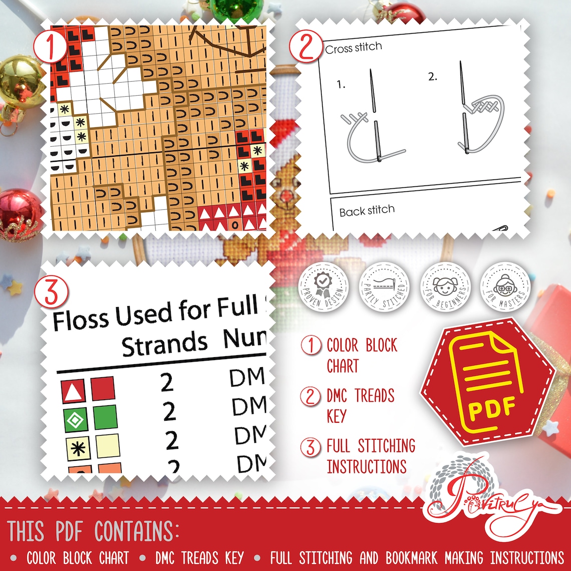 Christmas Teddy Bear Cross Stitch Pattern Winter Holidays - Etsy