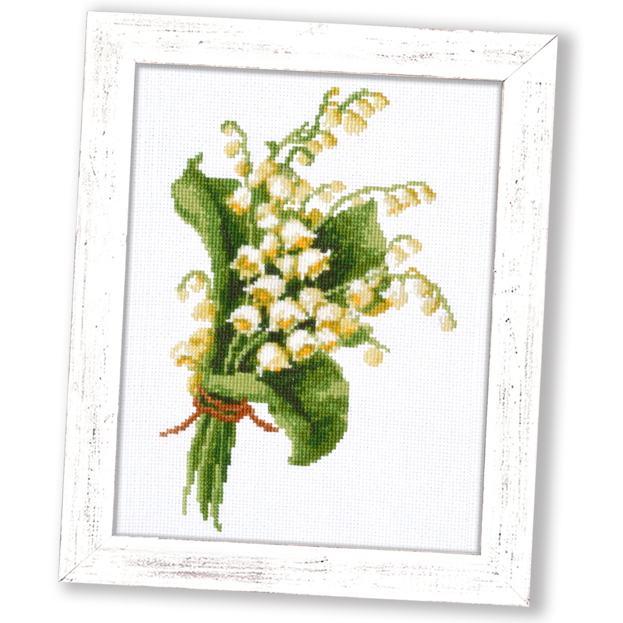 Counted Cross Stitch Pattern May Lily Spring Flowers | Etsy