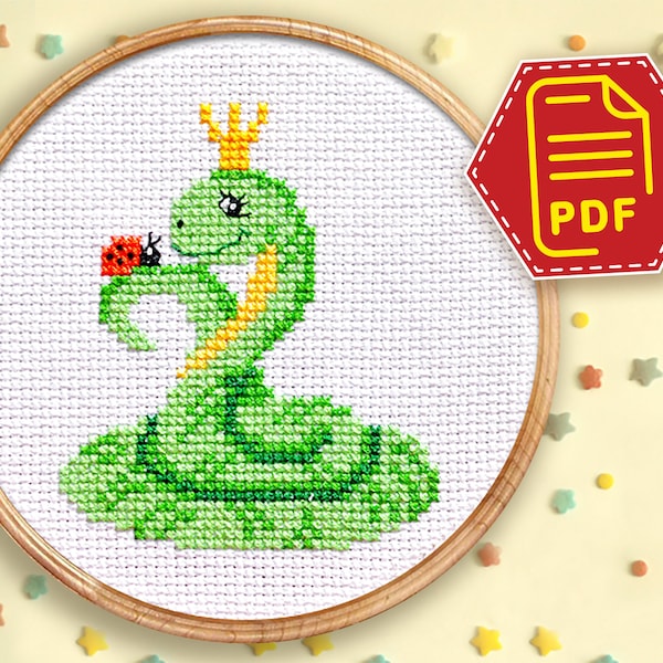Snake Cross Stitch Pattern - Etsy