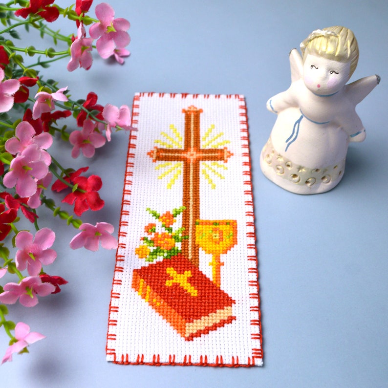 Holy Cross Cross Stitch PDF Bookmark - Download Embroidery Design Cross ...