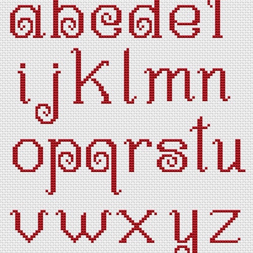 Letters Cross Stitch Counted Pattern ABC Alphabet Embroidery - Etsy