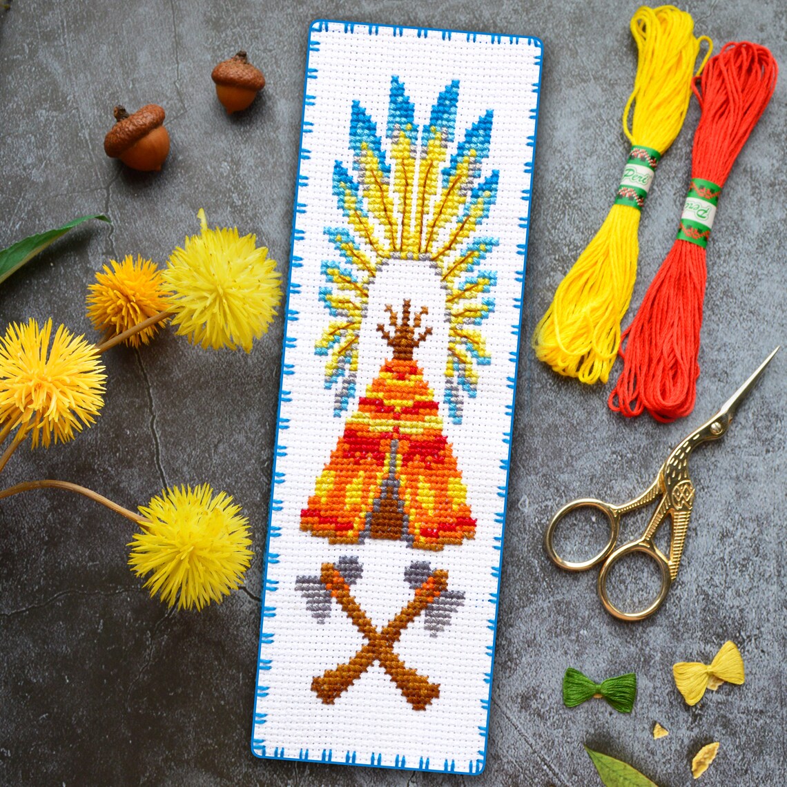 Native American Tribe Teepee House Cross Stitch Kit 'tipi' Do It ...