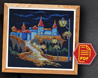 Castle PDF . Counted Cross Stitch . Pattern . Digital . Design ...