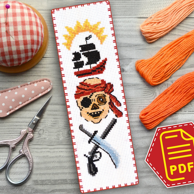Pirate Cross Stitch - Etsy