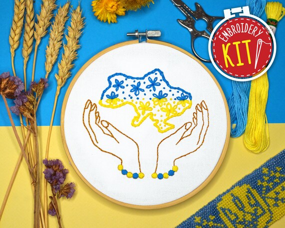 Map of Ukraine Kit for Beginners my Country - Etsy