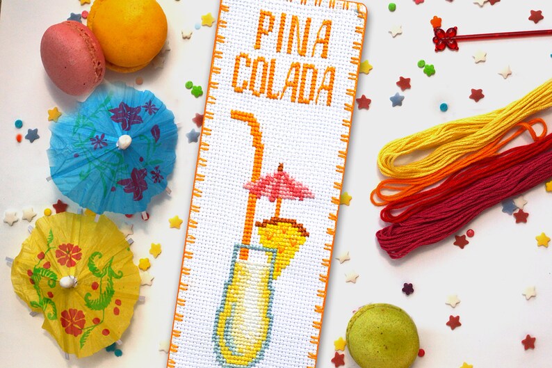 Cross Stitch Pattern Cocktail pina Colada Fully - Etsy