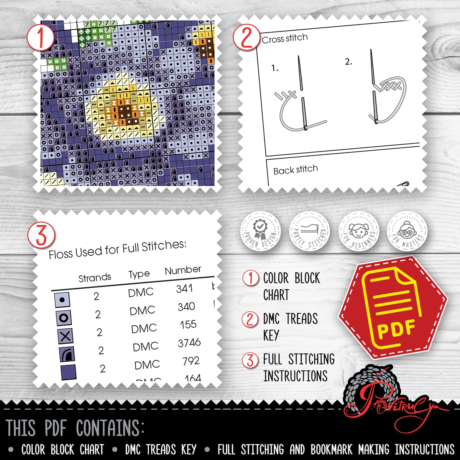 Primrose Cross Stitch Pattern Flower Embroidery Design for Adults and ...
