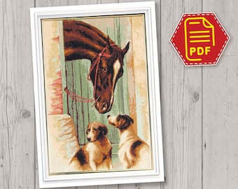 Hunting Dogs Pattern - Etsy