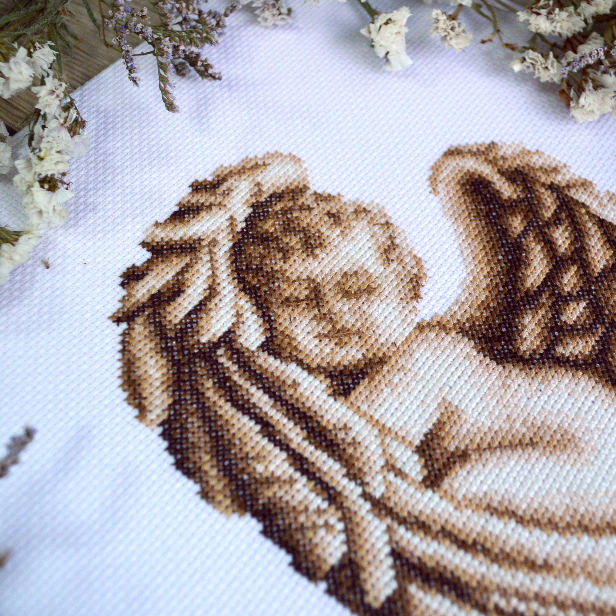 Guardian angel cross stitch counted pattern 'Heaven's | Etsy