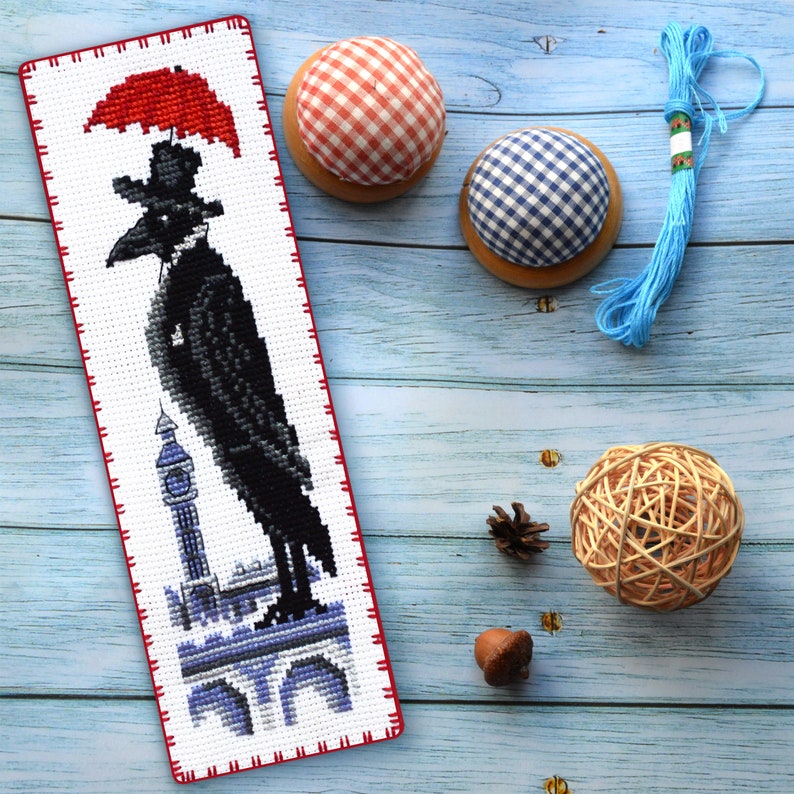 Black Crow Cross Stitch Pattern rainy Day Black - Etsy