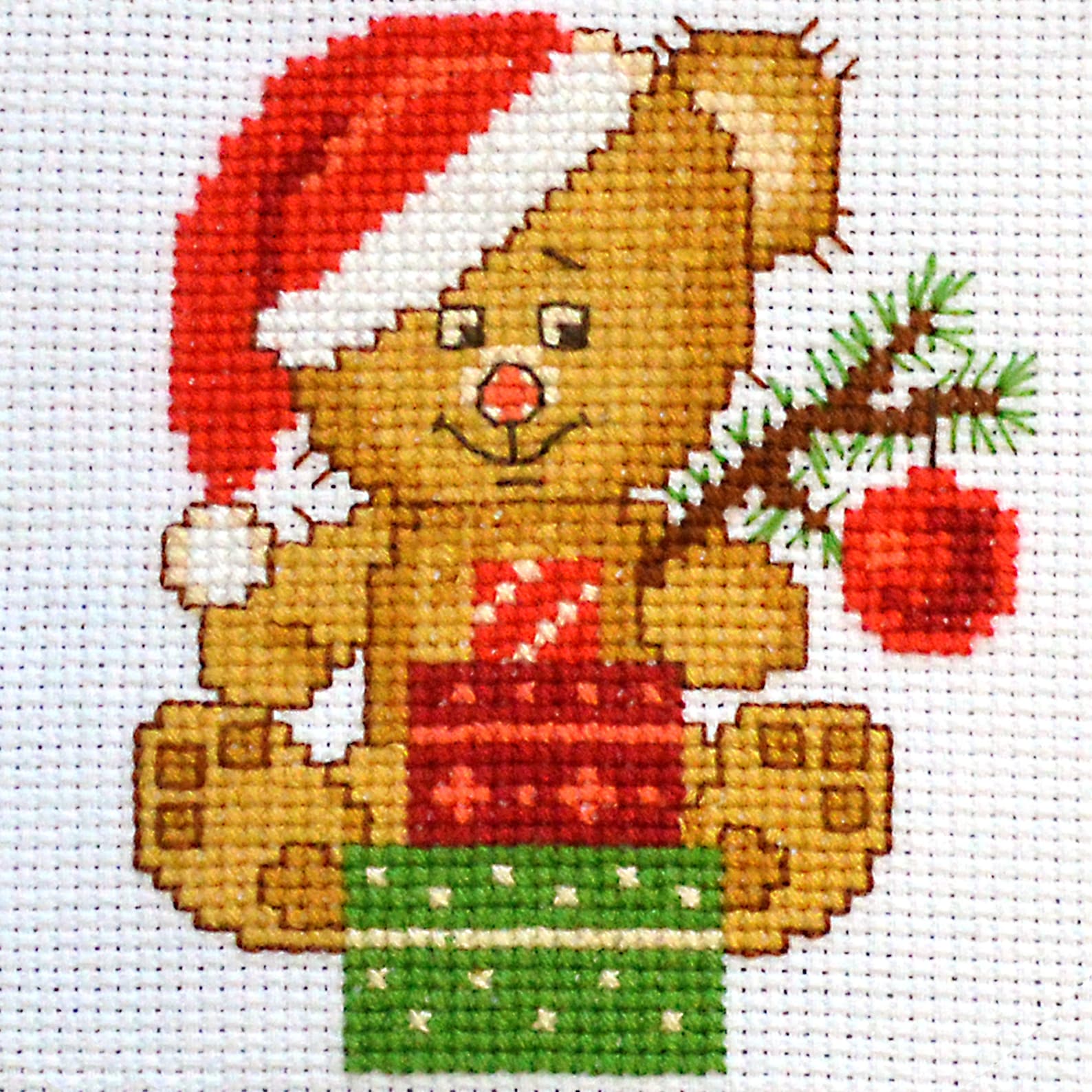 Christmas Teddy Bear Cross Stitch Pattern Winter Holidays - Etsy